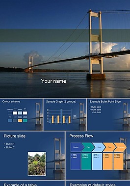 桥梁ppt模板PPT模板素材免费下载(图片编号:1033872)-六图网